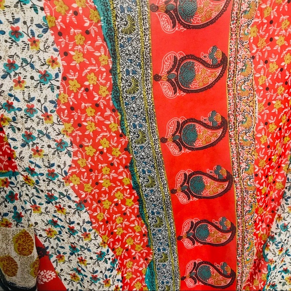 Love Riche | Pants & Jumpsuits | Love Riche Boho Pattern V Neck Romper ...